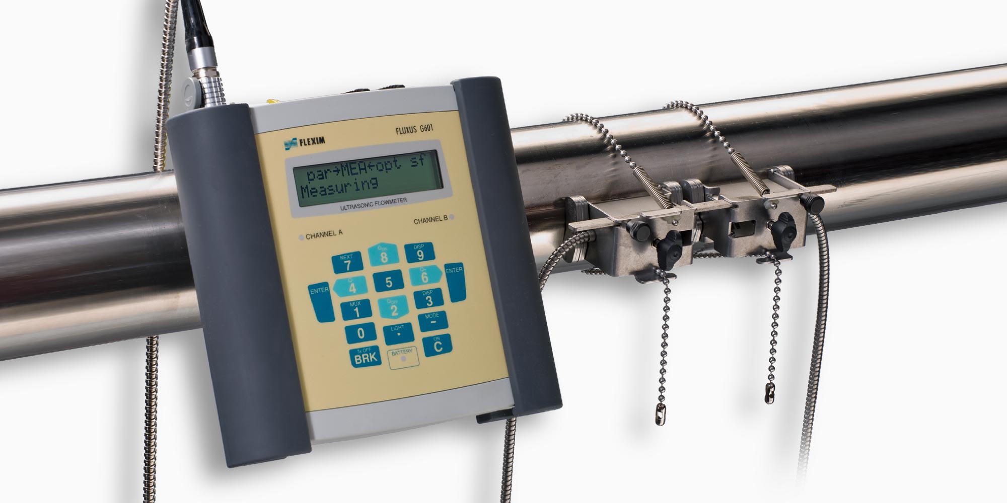 Fluxus G601 mobiler Ultraschall-Durchflussmesser